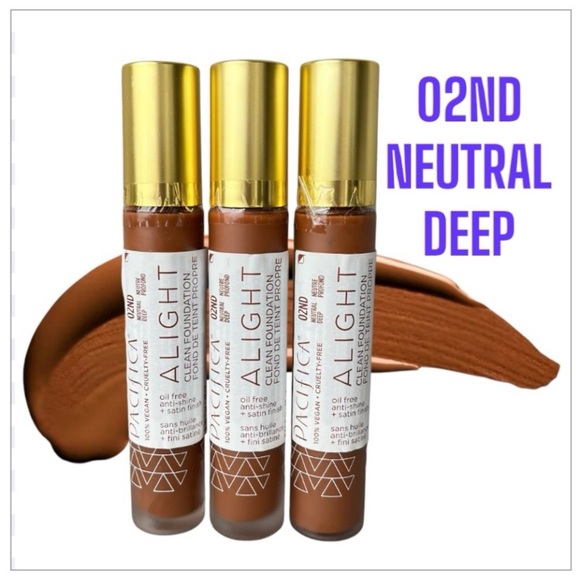 Pacifica | Makeup | Pacifica Alight Clean Foundation Full Coverage Satin Finish 2nd Neutral Deep ...